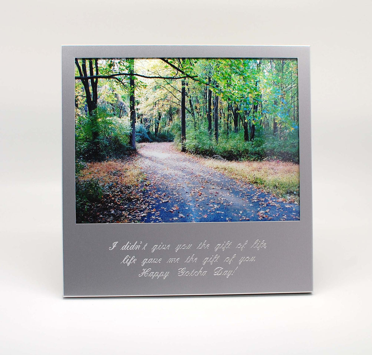 Personalized 5x7 photo frame Engraved 3 line Quote or Text – Newfavors