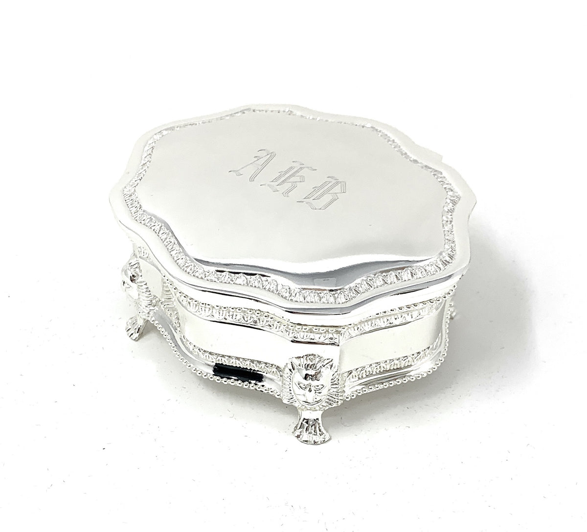 Personalized victorian style jewelry box Engraved with name and date ...