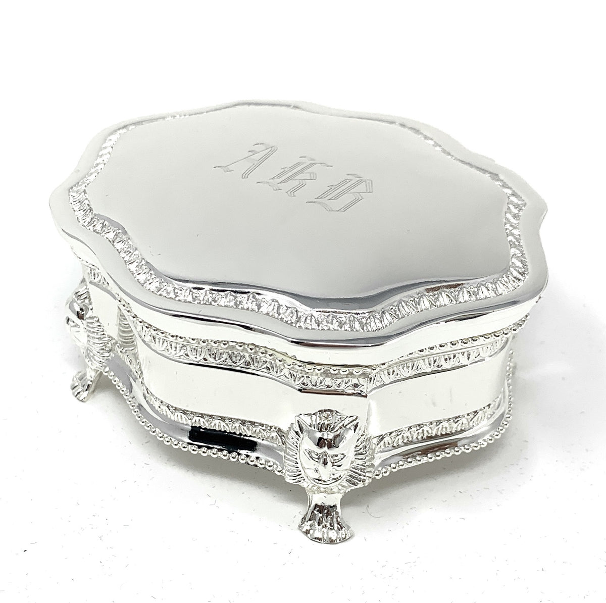 Personalized victorian style jewelry box Engraved with name and date ...